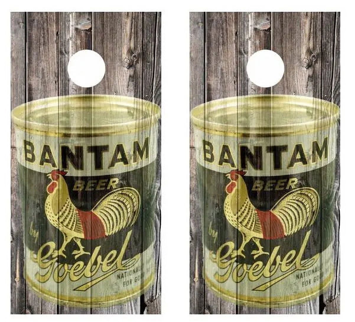 Vintage Bantam Goebel Beer - Beer Can Barnwood Cornhole Wood B ...