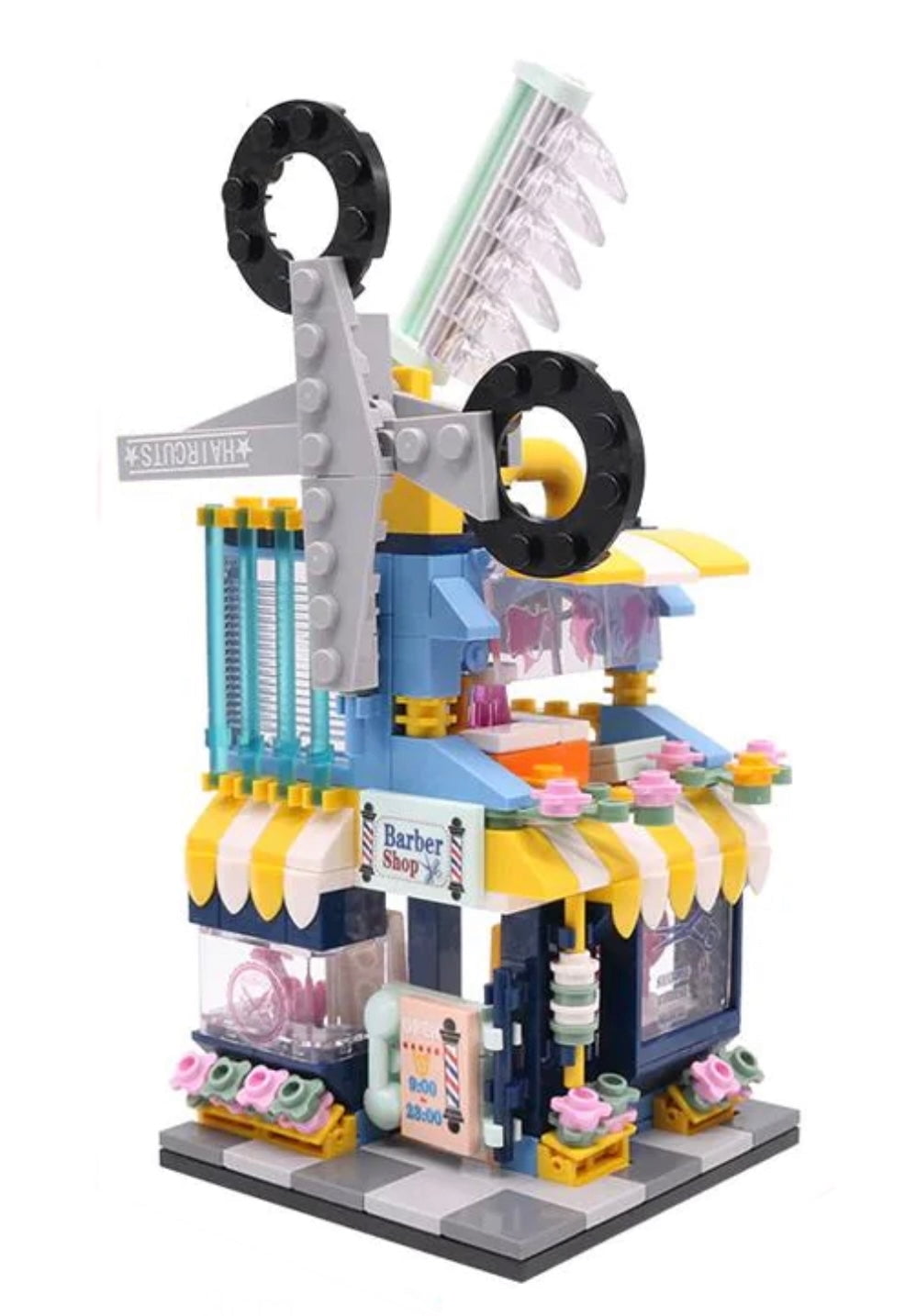 Vintage Barber Shop & Salon Modular Building Blocks Set | General Jim's Toys & Bricks | GJ-BS ...