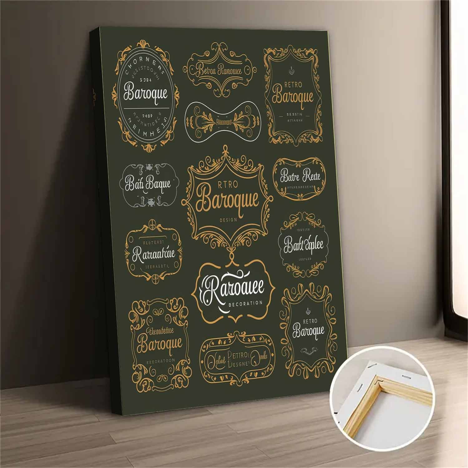 Vintage Baroque Canvas Wall Art Prints For Bedroom Living Room Decor ...