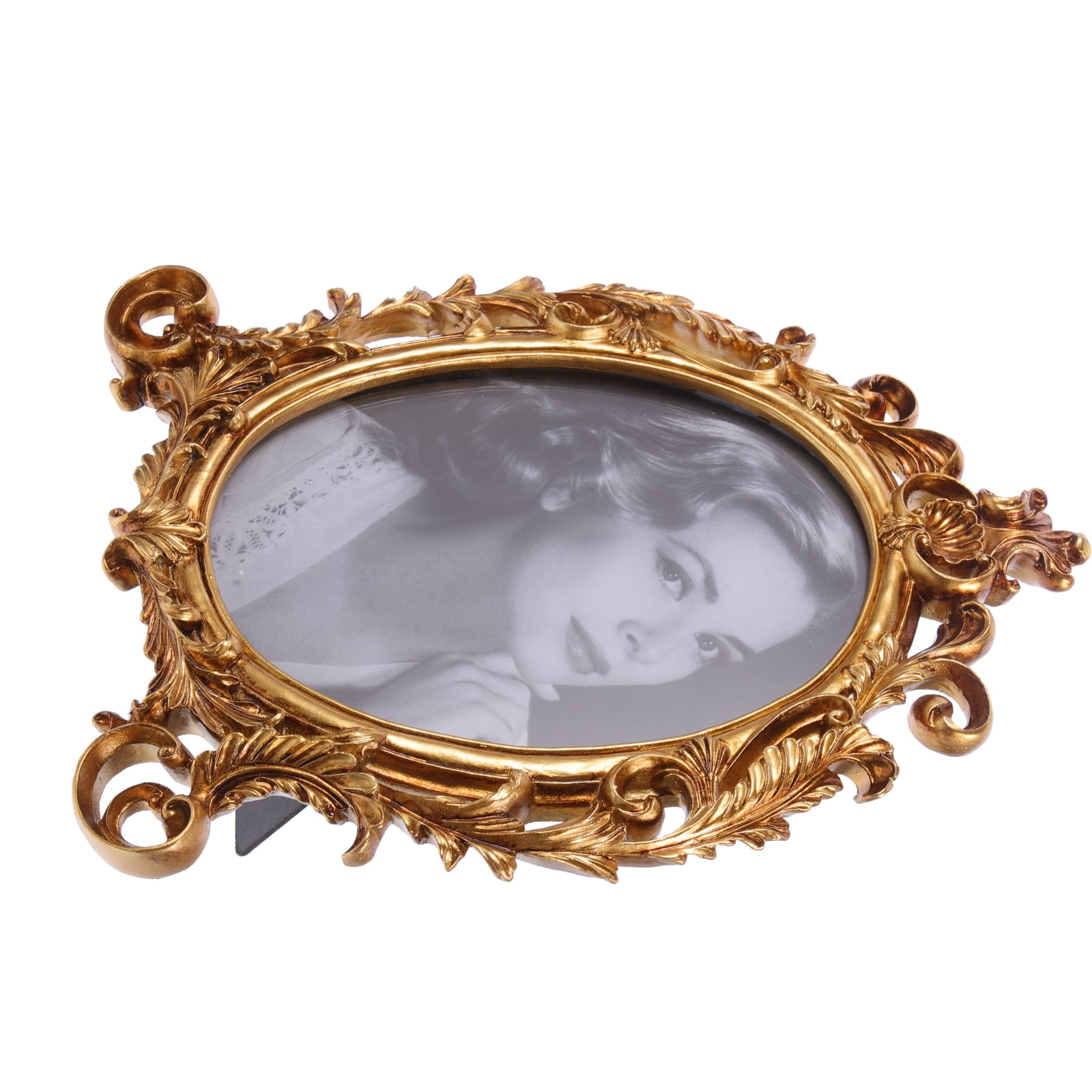 Vintage Baroque Oval Photo Frame Table Picture Frame Ornate Photo ...