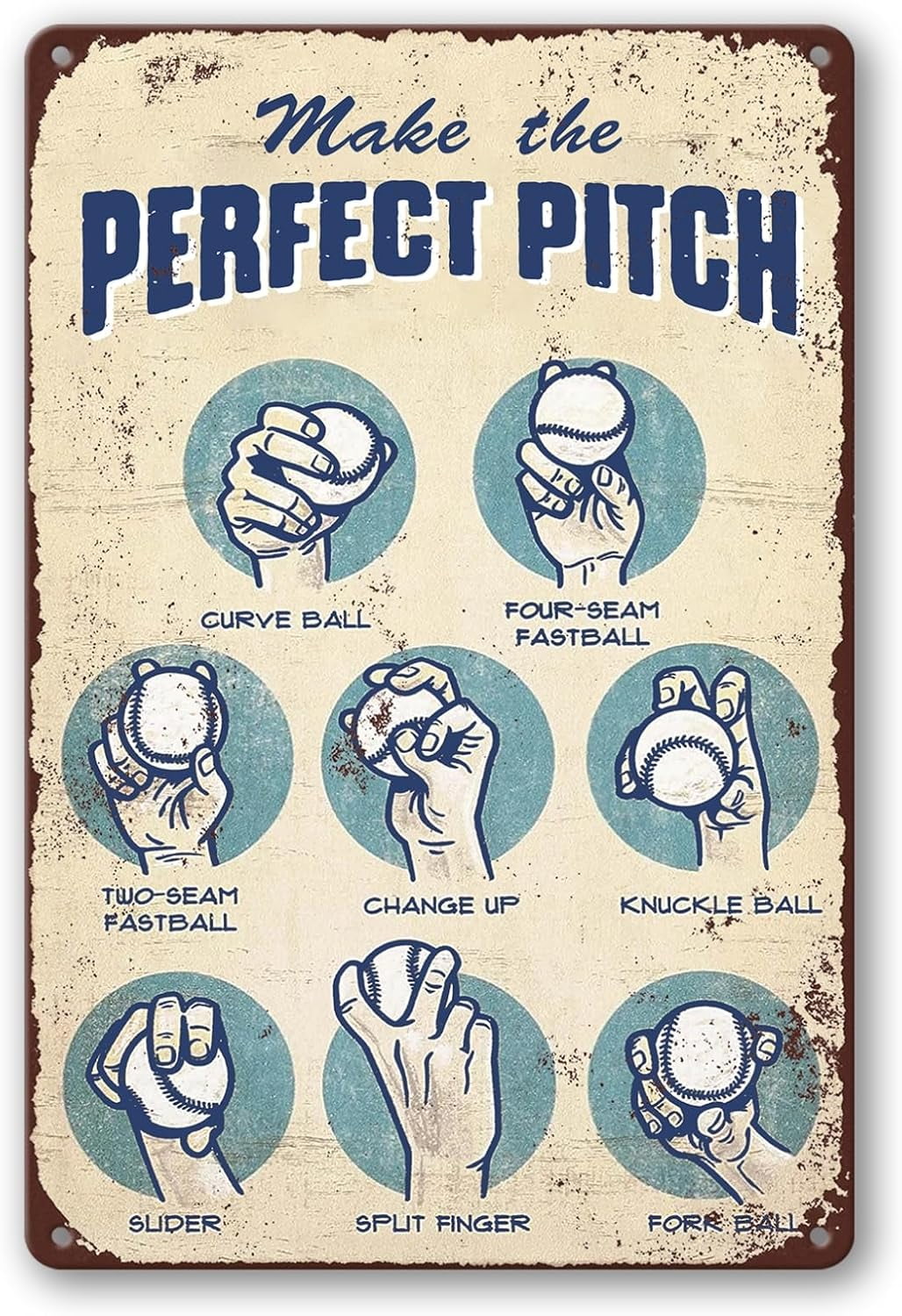 Vintage Baseball Sign Baseball Decor For Boys Room Coach Gifts For Men ...
