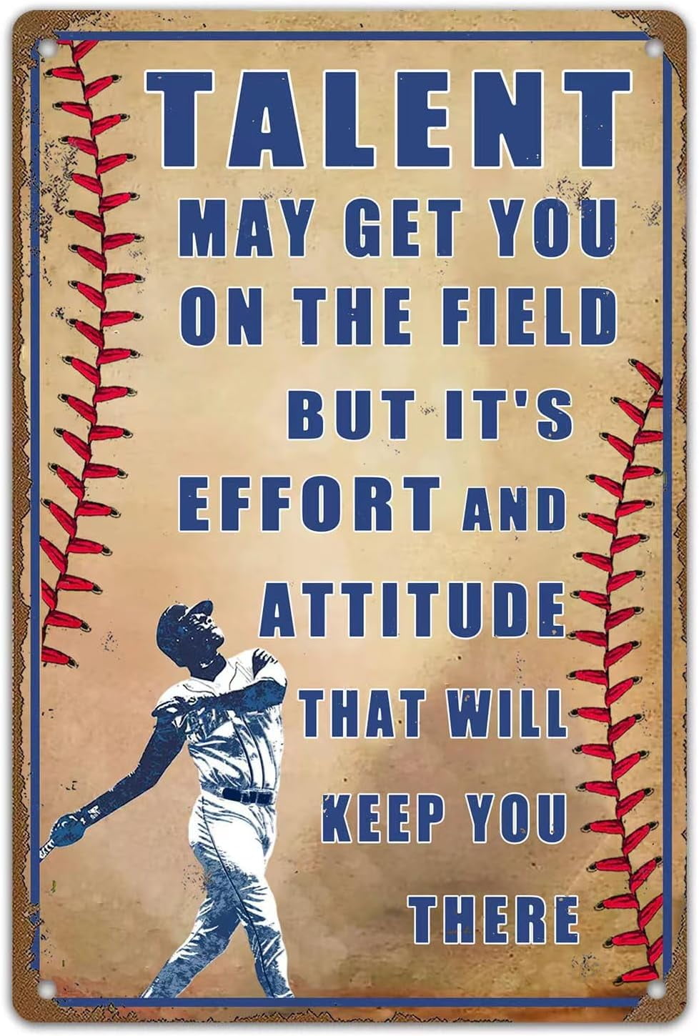 Vintage Baseball Wall Art Decor Baseball Room Sign Baseball Poster ...