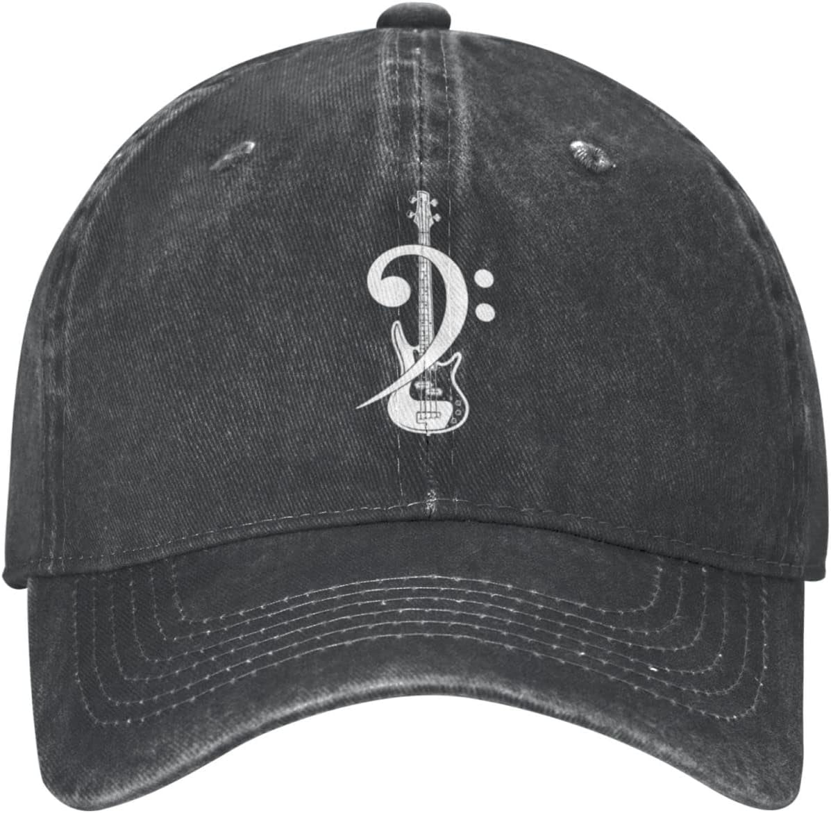 Vintage Bass Clef Bass Guitar Funny Guitar Player Gift Gift Cowboy Hat ...