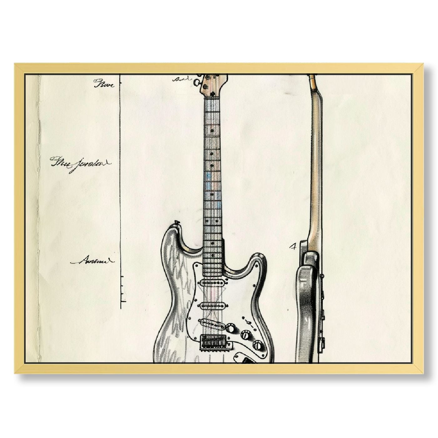 Vintage Bass Guitar Poster - Retro Patent Print - Guitar Art - Music ...