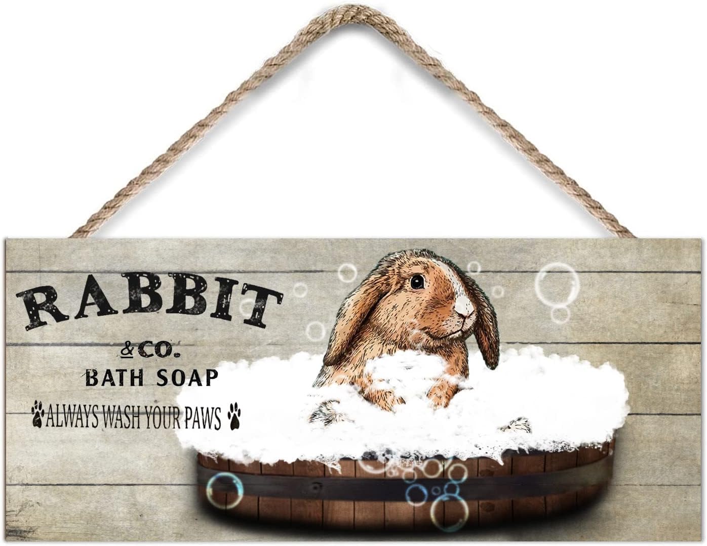 Vintage Bath Soap Otter Wooden Hanging Sign Bathtub Animal Wall Art ...