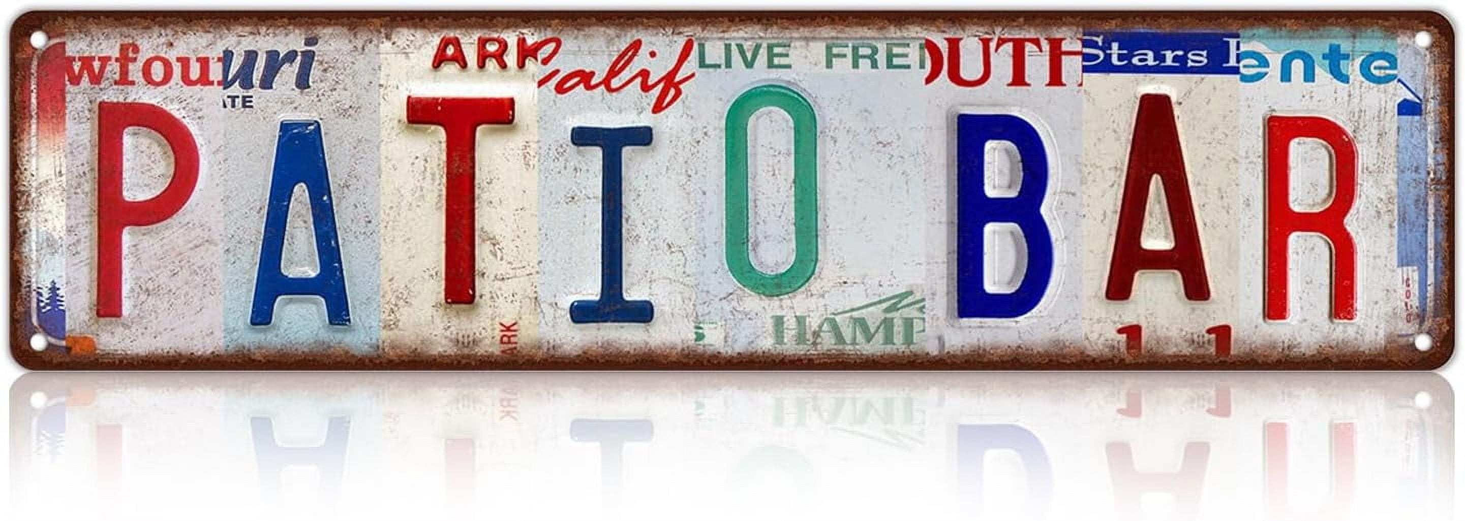 Vintage Beach Bum Metal Tin Signs Street Signs Home Wall Decor 16 x 4 ...