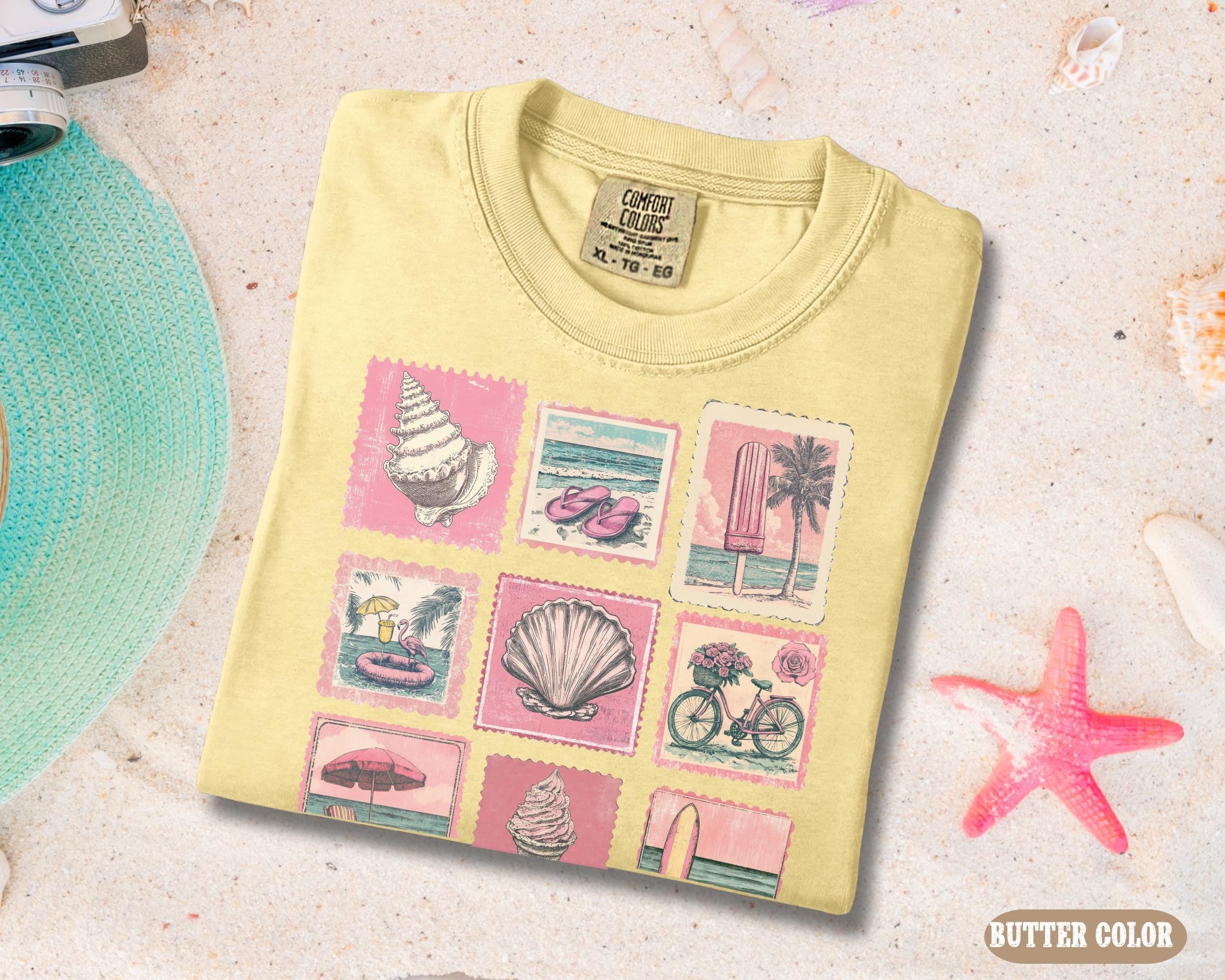 Vintage Beach Summer Vacation Shirt, Coastal Beach Apparel, Beachy Tee ...