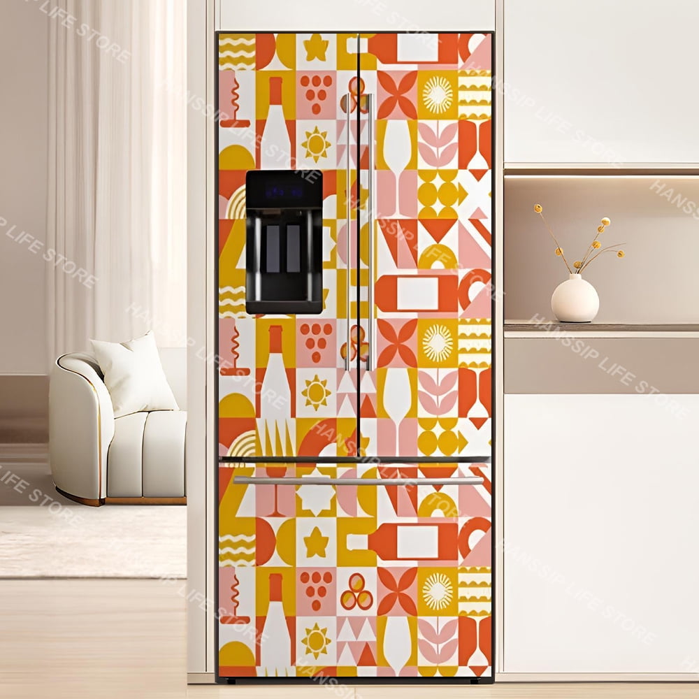 Vintage Beer Poster Refrigerator Door Sticker Waterproof PVC Kitchen ...