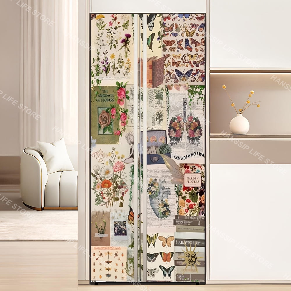 Vintage Beer Poster Refrigerator Door Sticker Waterproof PVC Kitchen ...