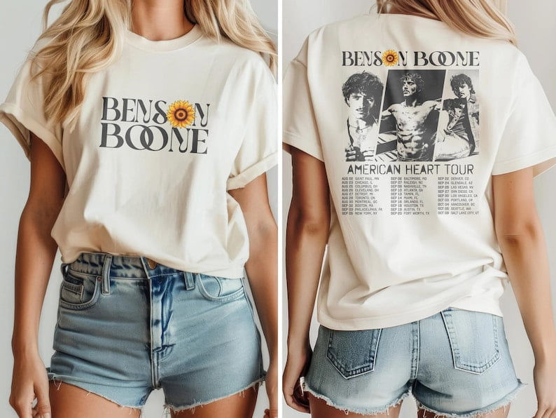 Vintage Benson Boone Baby Tee, Benson Boone Merch,Benson Boone Tour ...