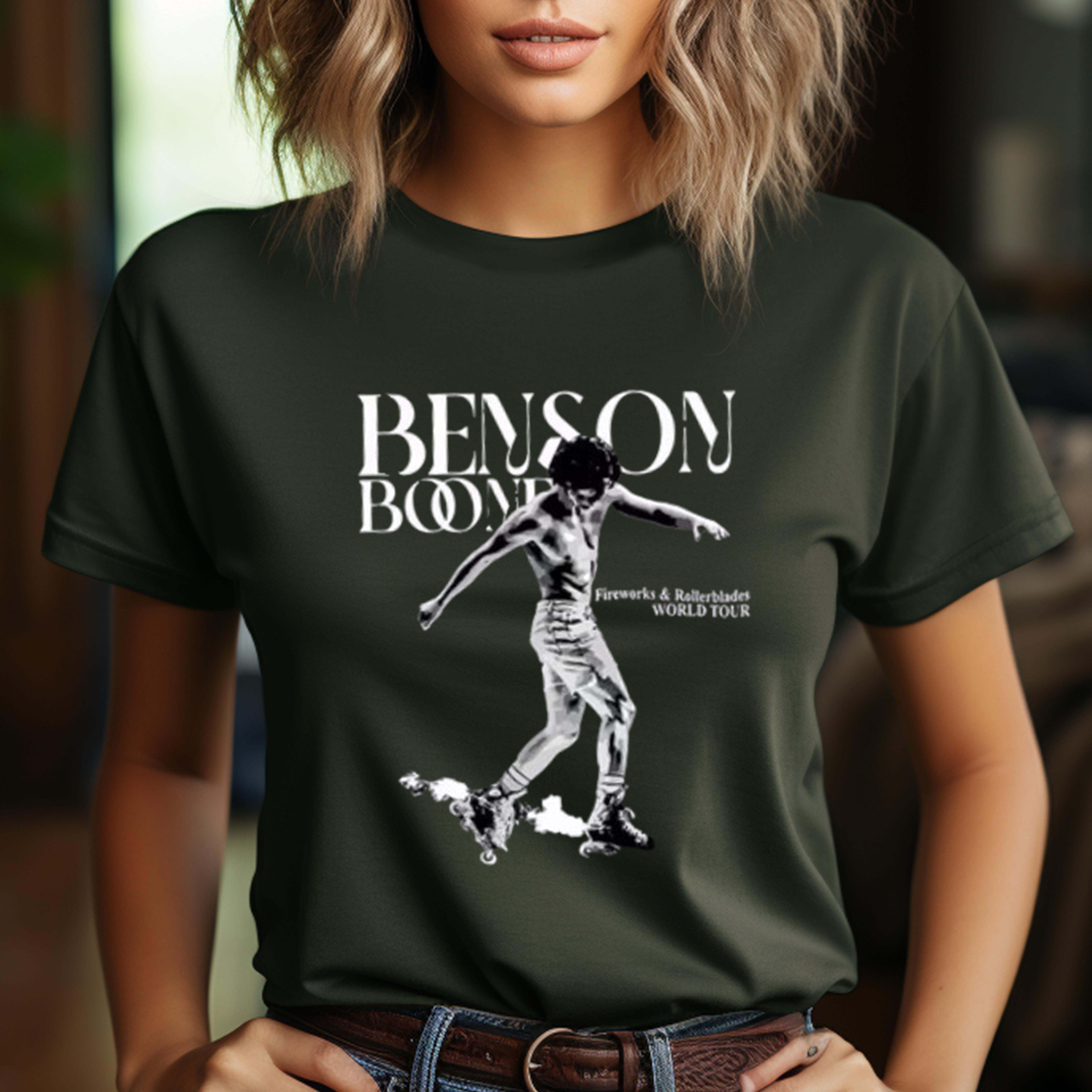 Vintage Benson Boone Fireworks And Rollerblades World Tour 2024 Shirt ...