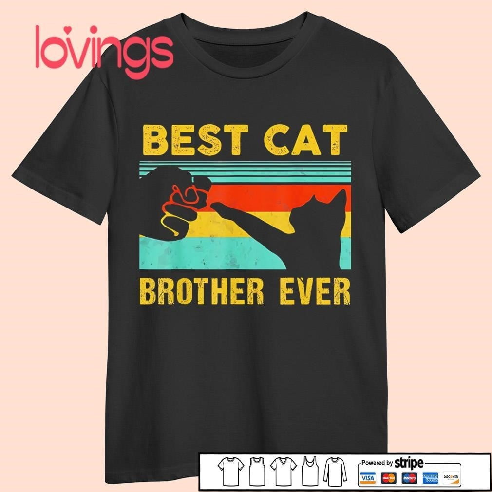 Vintage Best Cat Brother Ever Shirt - Walmart.com