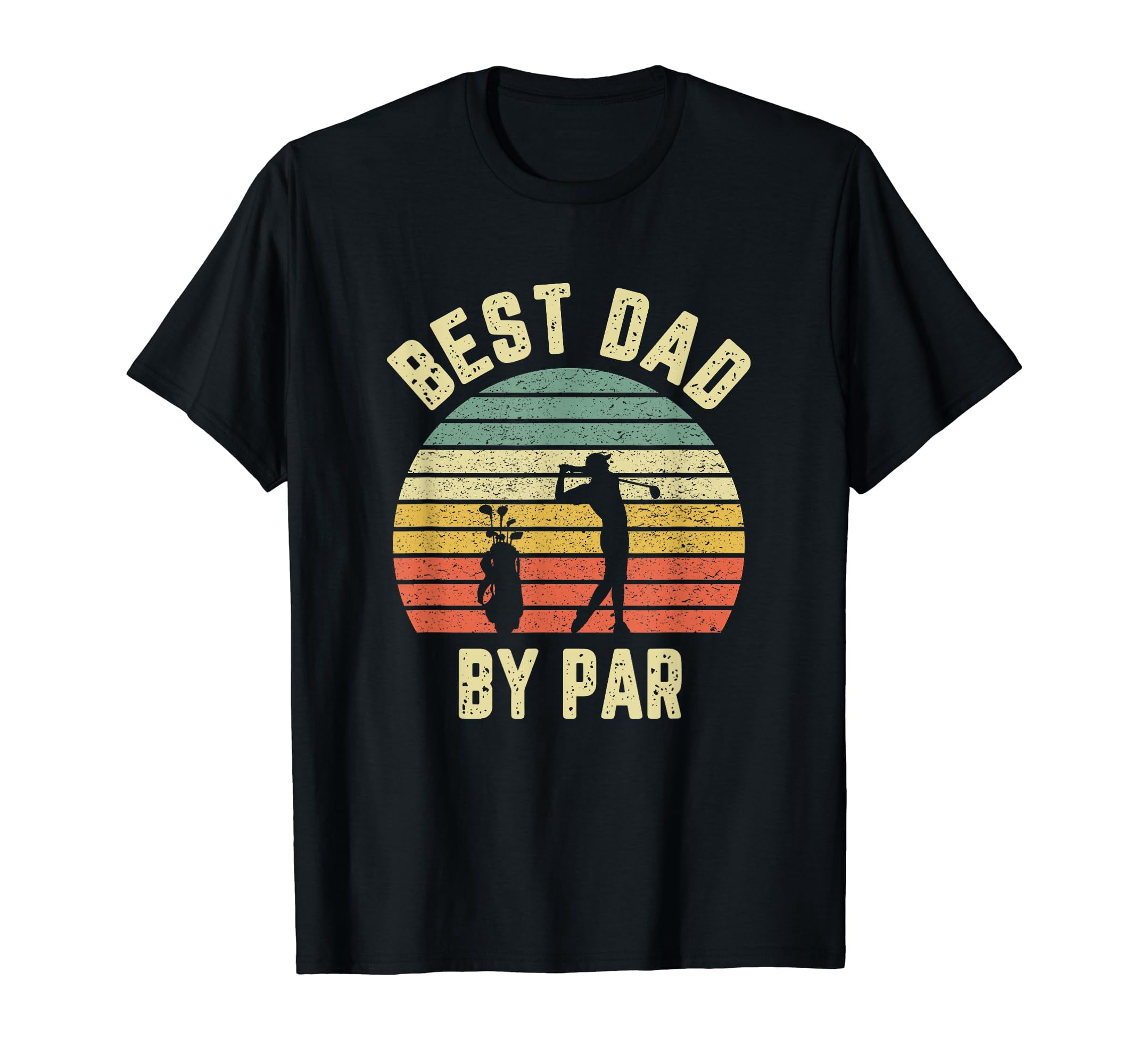 Vintage Best Dad By Par Shirt Father's Day Golfing Tshirt T-Shirt Gift ...