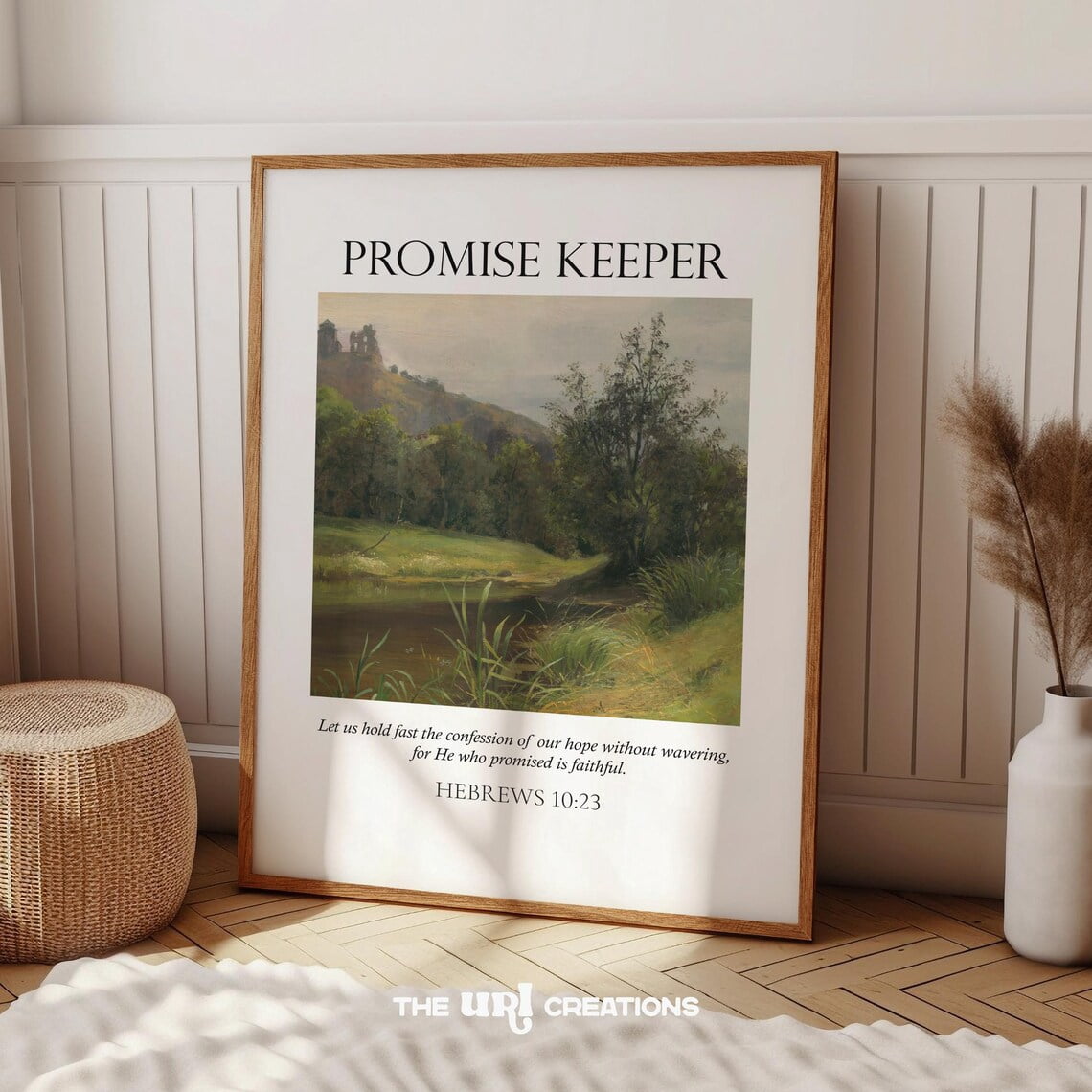 Vintage Bible Verse Promise Keeper Modern Cottagecore Art, Unframed ...