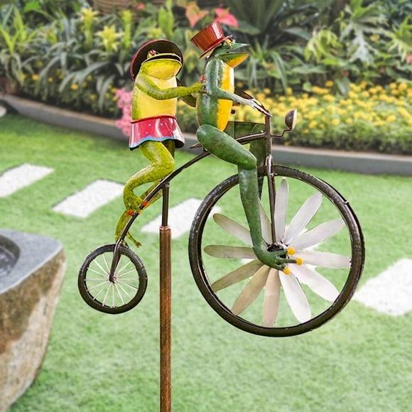 Frog Bicycle Wind Spinner