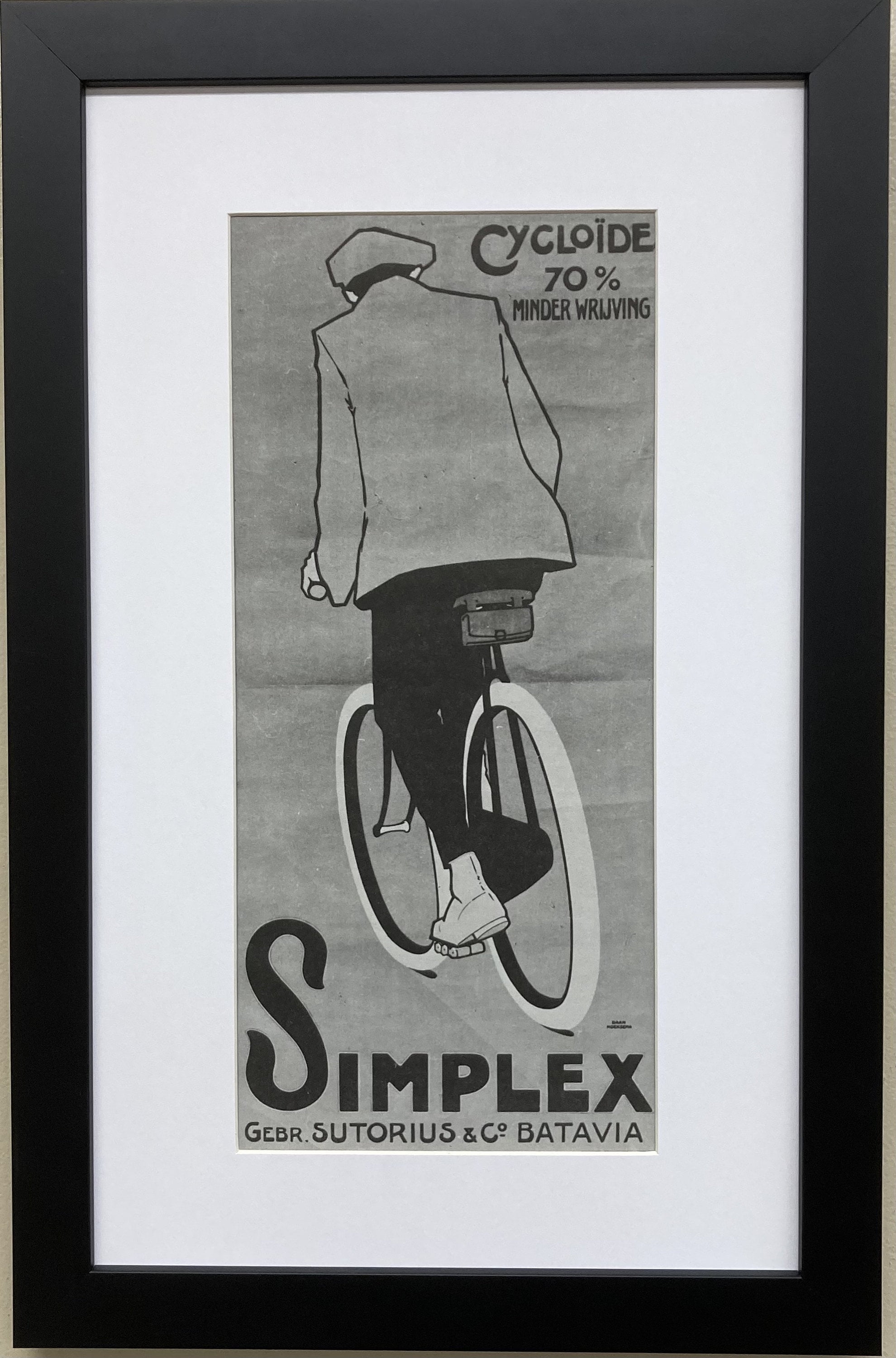 Vintage Bicycle Poster "Simplex Bicycles" (1907) Framed Art Generic ...