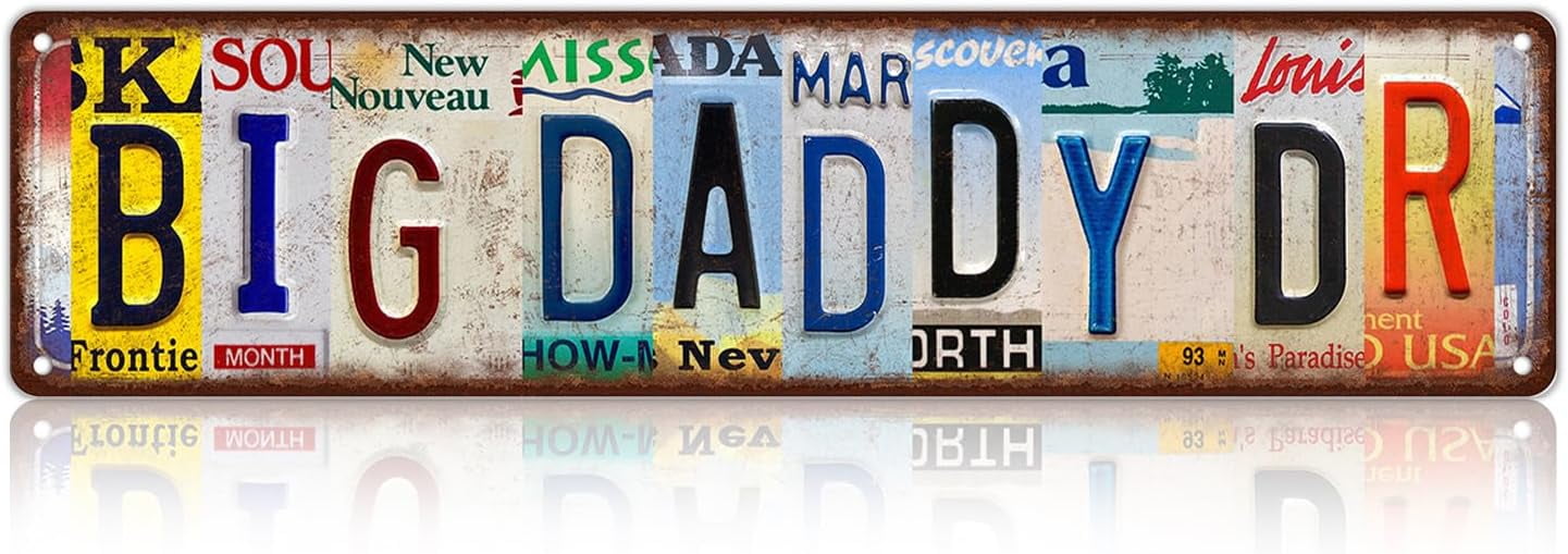 Vintage Big Daddy Dr Wall Decor Street Signs Metal Tin Signs 16 x 4 ...