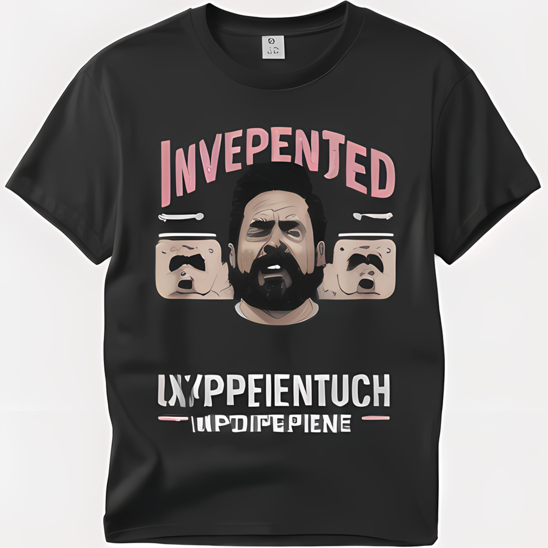 Vintage Big Lebowski Comic Style Black T-Shirt with Unique Typography ...