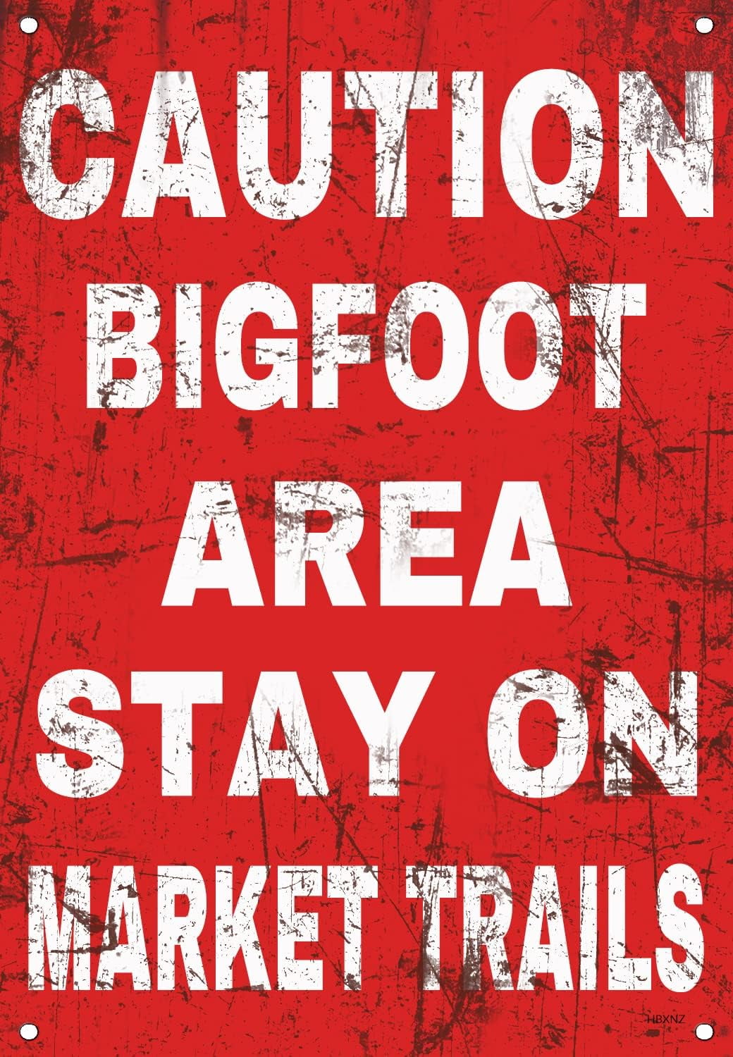 Vintage Bigfoot Area Tin Sign Home Decor Metal Plate Wall Decor Metal ...