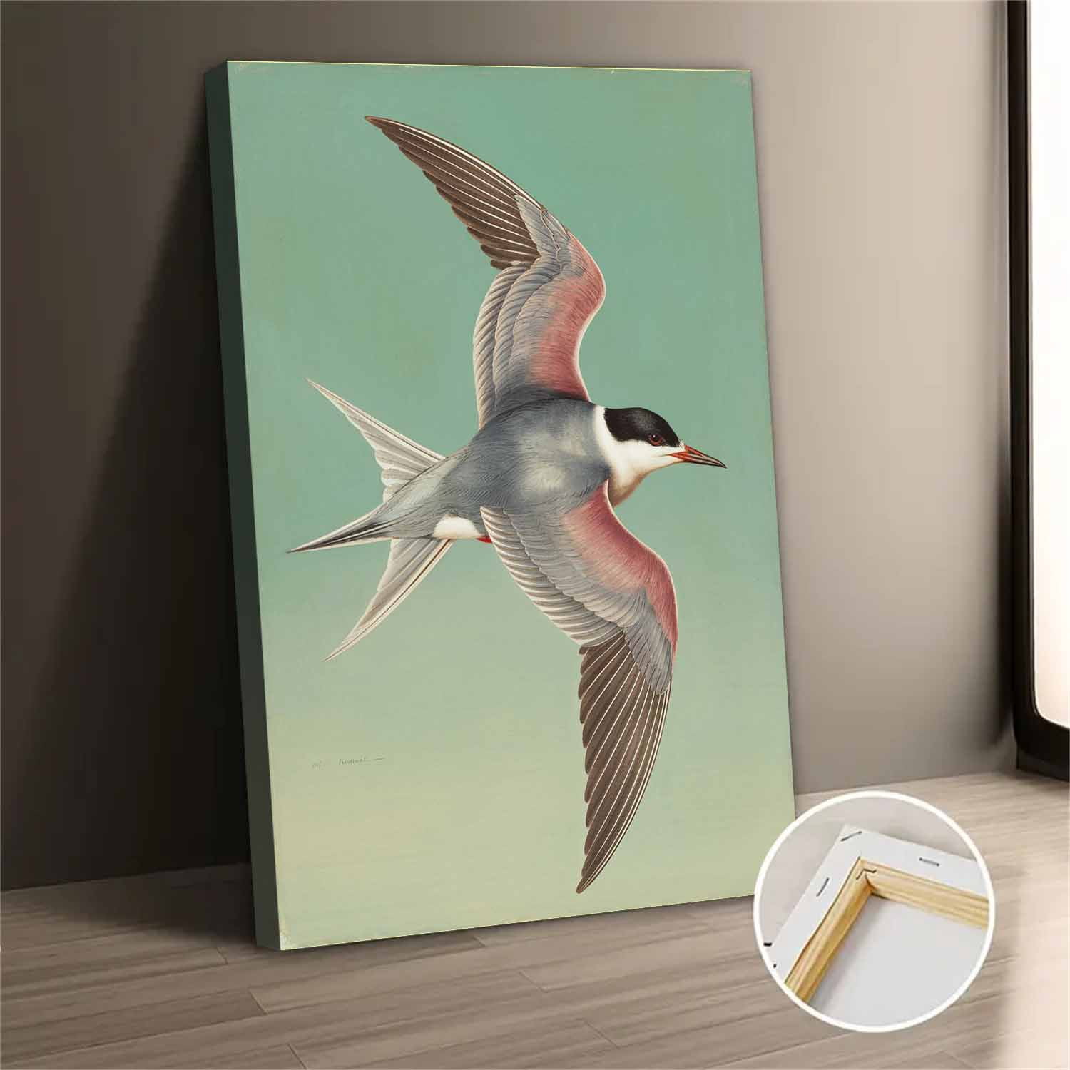 Vintage Bird Canvas Wall Art Print for Bedroom Living Room Home Decor ...