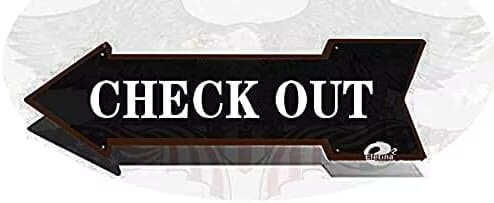 Vintage Black Arrow Wall Decor Check Out Left Arrow Plaque Metal tin ...