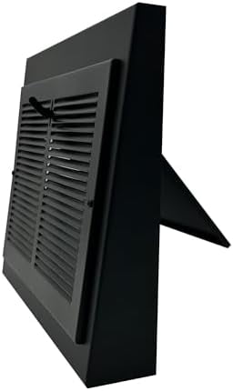 Vintage Black Steel Gravity Baseboard Register - 15" X 12" Outside ...