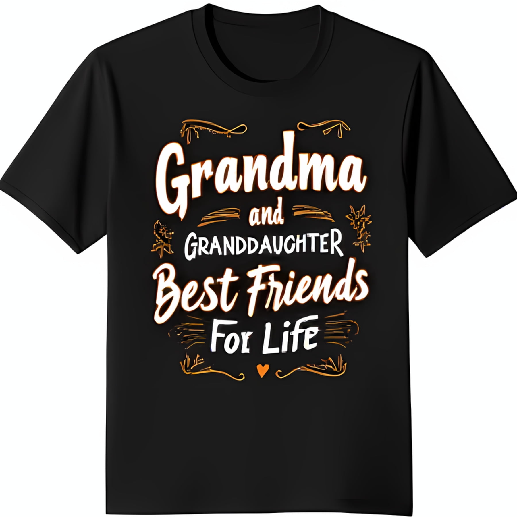 Vintage Black T-Shirt 'Grandma and Granddaughter Best Friends For Life ...