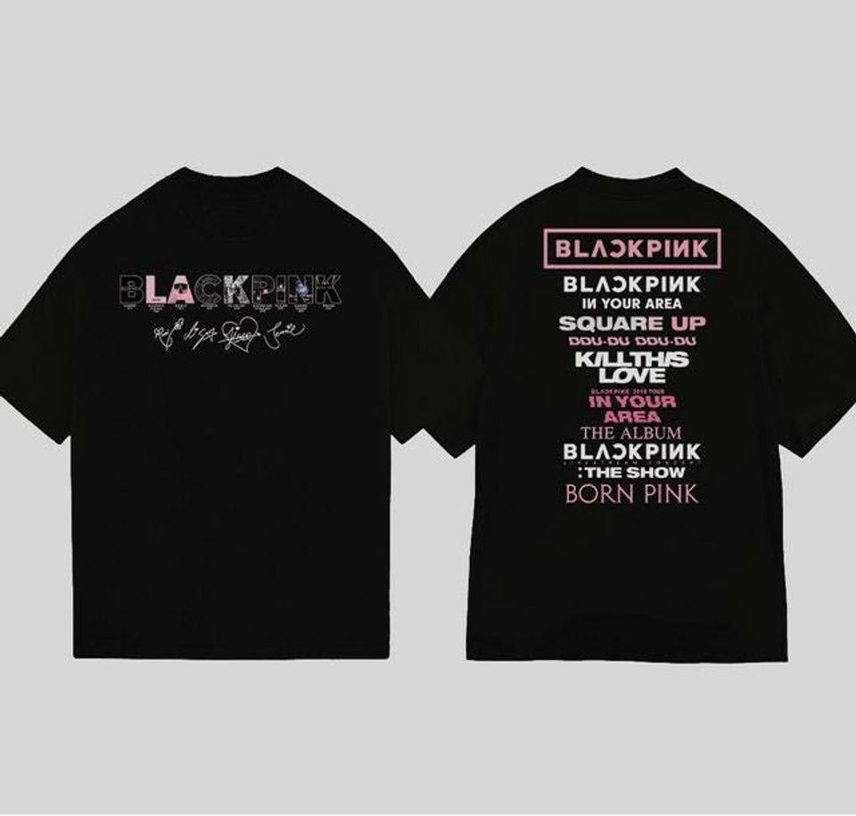 Vintage BlackPink 2025 World Tour Tee With Kpop Merch Design, Classic Cotton Shirt, Full Size ...