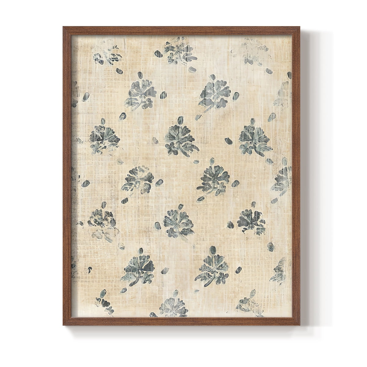 Vintage Blockprint II in Paper Solid Wood 8 x 10 Framed Print - Walmart.com