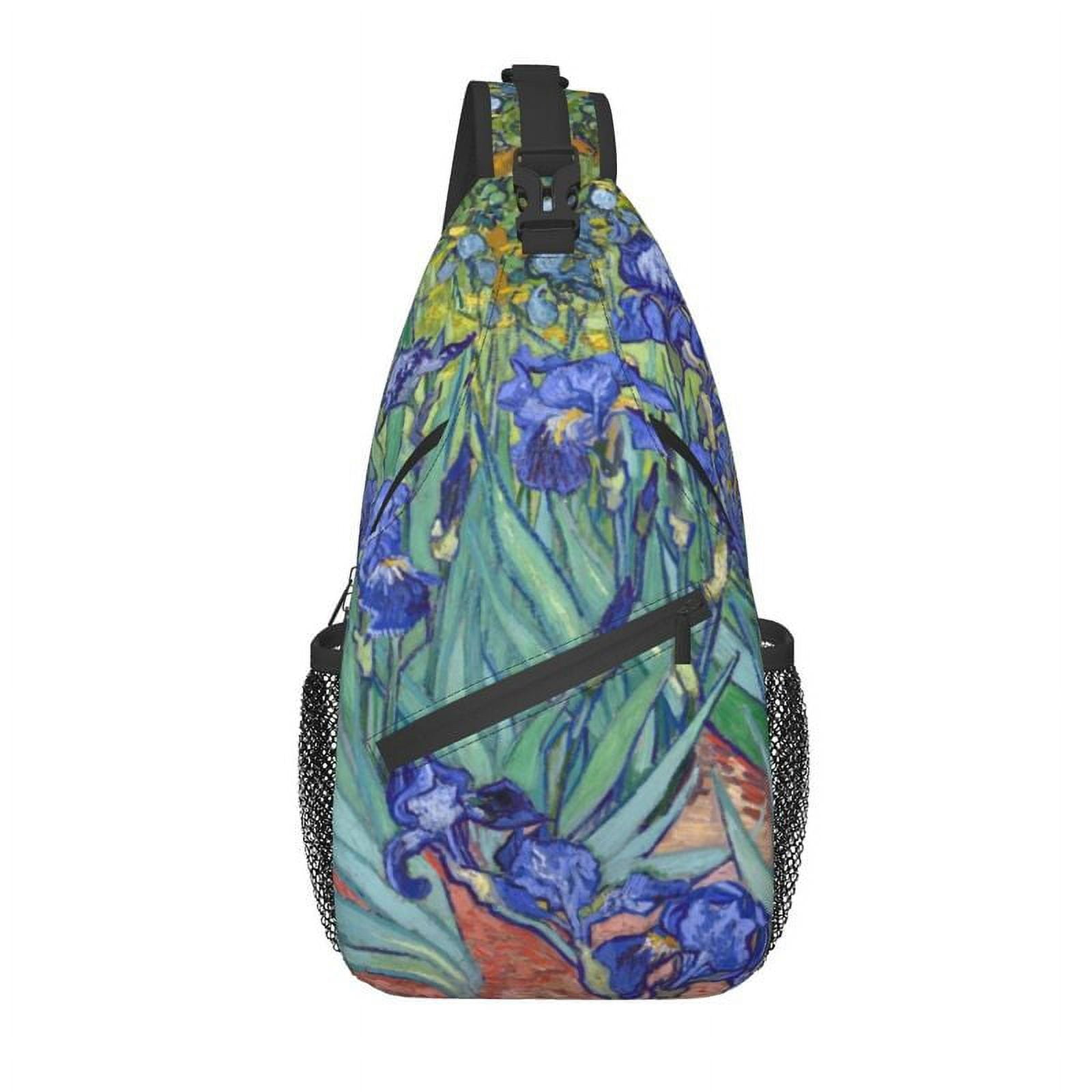 Vintage Blooming Rose Sling Bag Vincent Van Gogh Flowers Painting ...