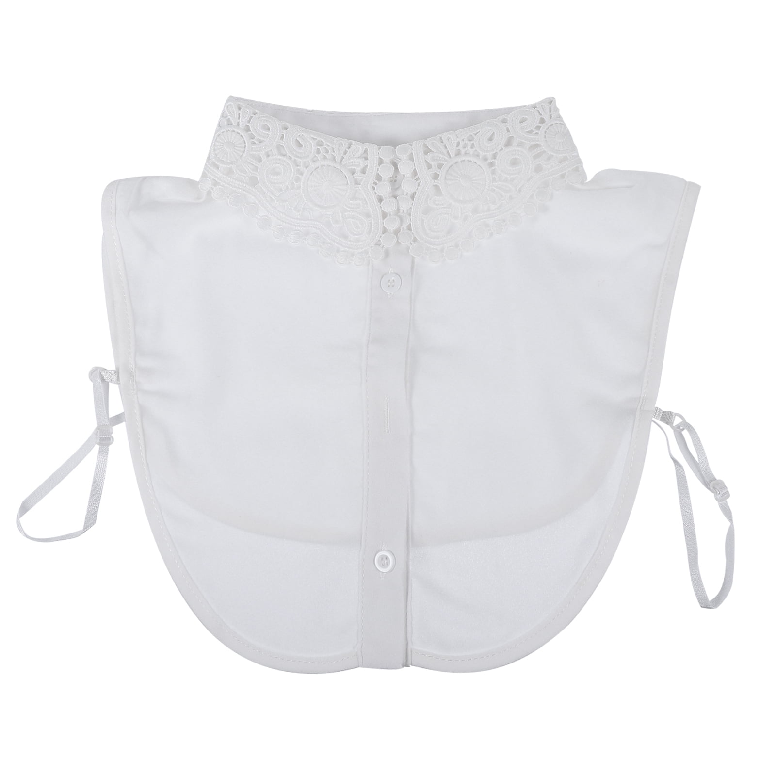 Vintage Blouses for Women Chiffon Shirts Fake Collar Doll Lady Retro ...