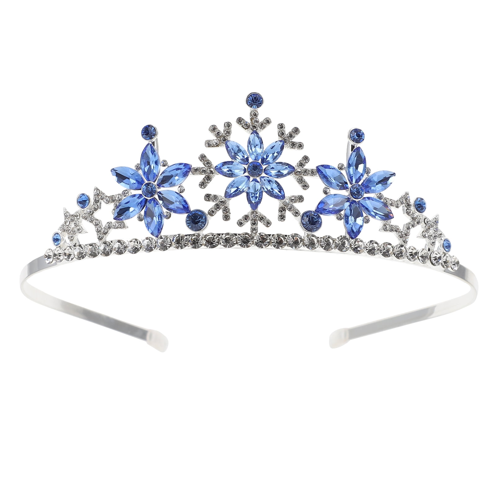 Vintage Blue Crystal Queen Tiara for Girls Wedding Quinceanera Hair ...
