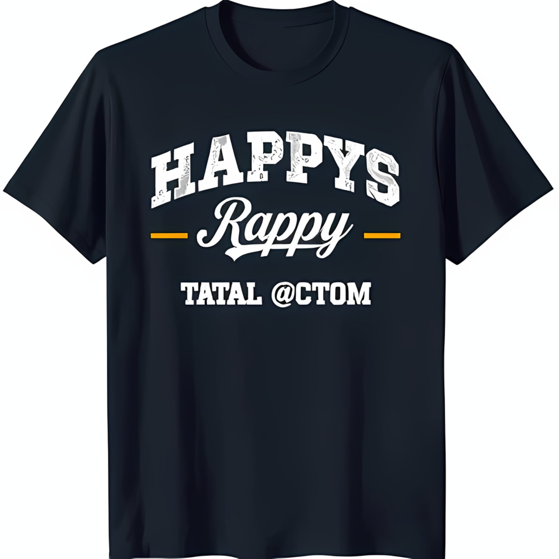 Vintage Blue T-Shirt with 'Happy's Rappy' Graphic & 'Total @Ctom ...