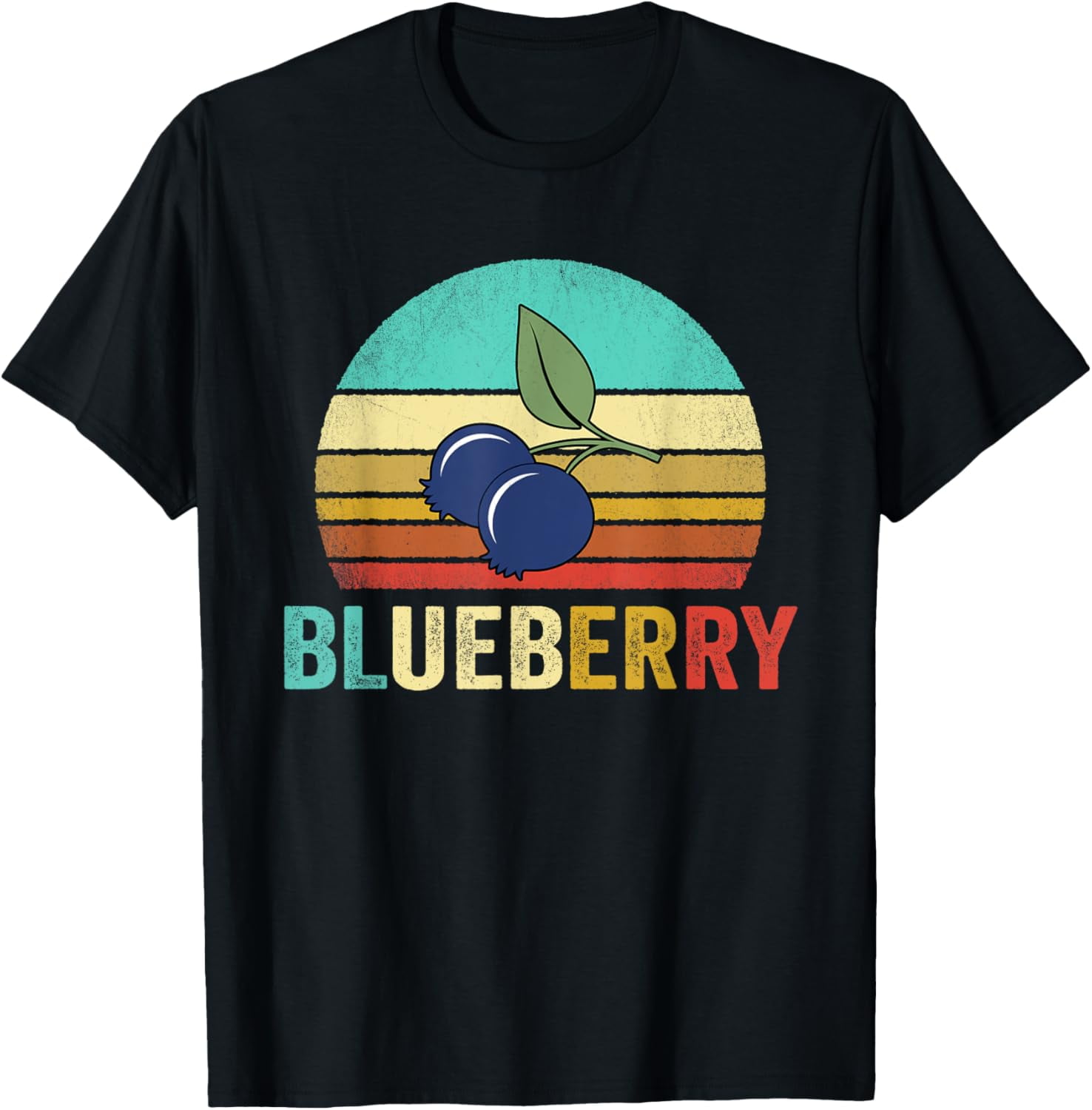 Vintage Blueberry Shirt Sunset T-ShirtPure cotton short-sleeved shirts ...