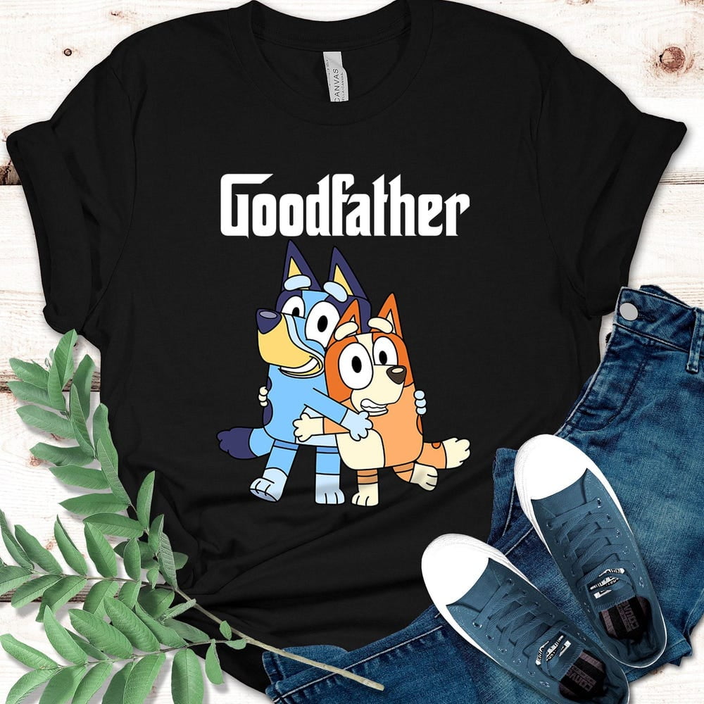 Vintage Bluey Goodfather T, Fathers Day, Bluey And Chili Fathers Day ...