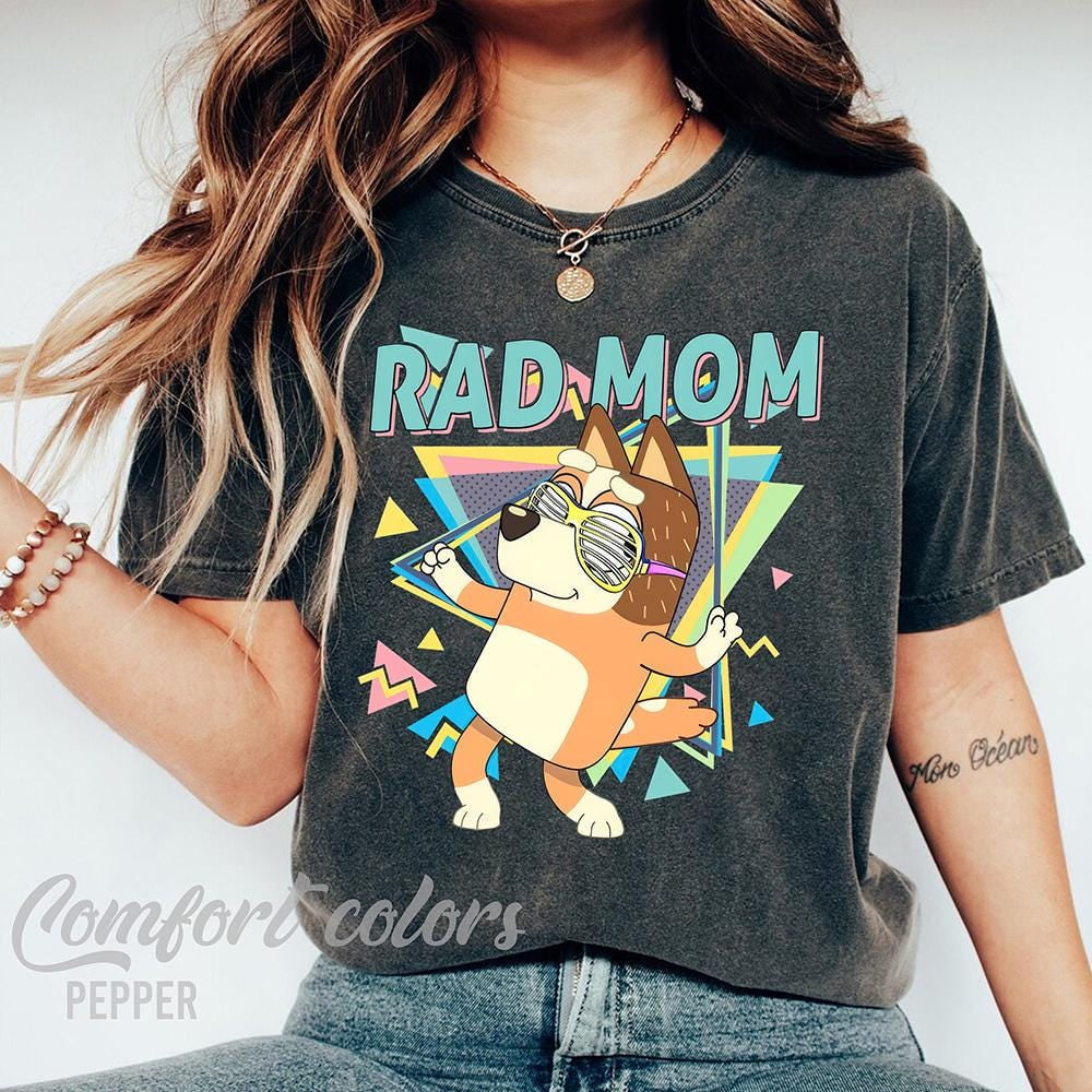Vintage Bluey Rad Mom, Bluey Mom, Birthday, Bluey Family, Bluey Gift ...