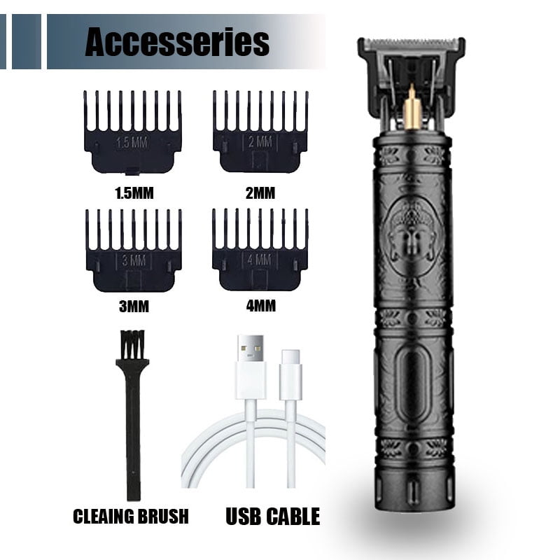 Vintage Body Hair Clipper Electric Hair Shaving for Men T9 Cordless ...