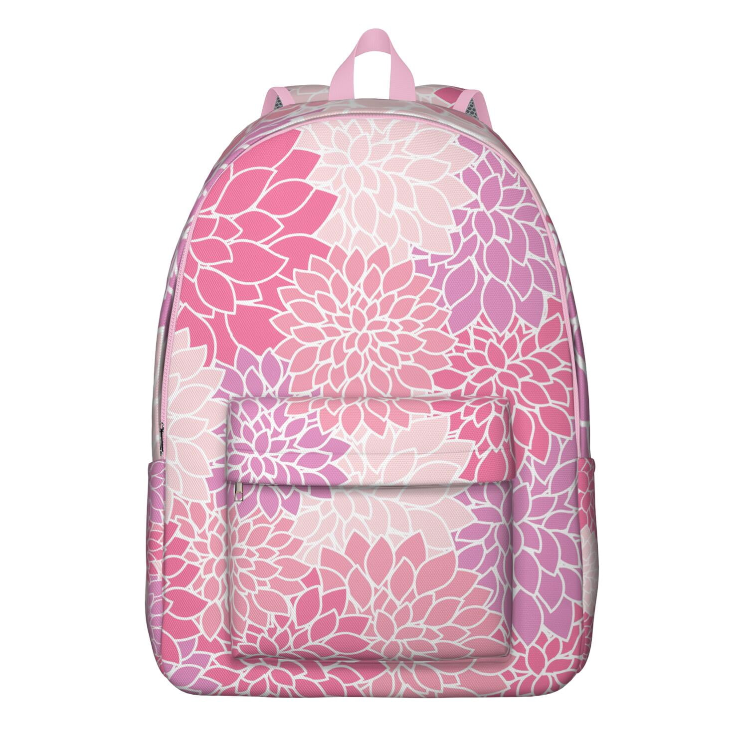 Vintage Bohemian Backpack Unisex, Roomy Boho Bookbag with Front Zipper ...