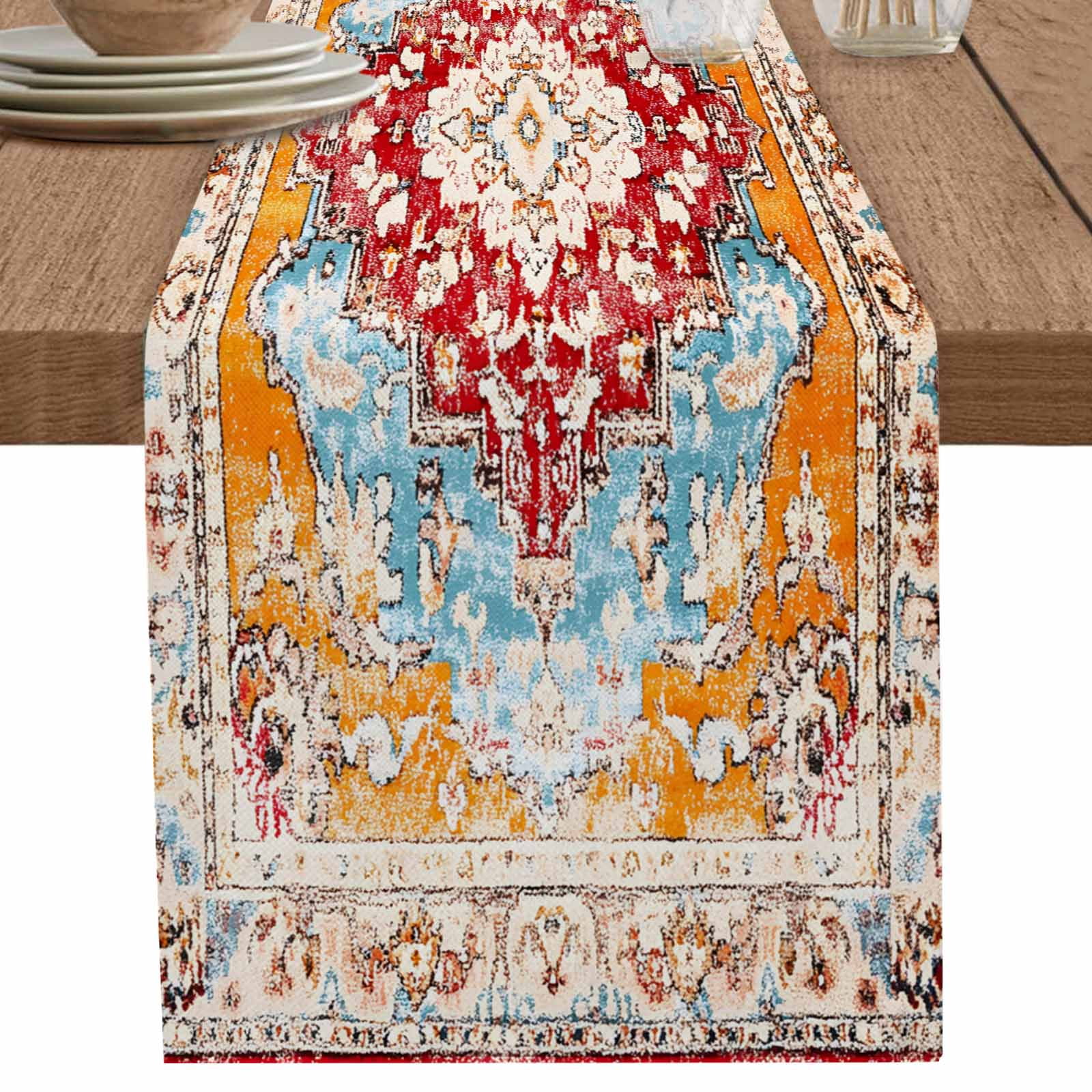 Vintage Bohemian Southwestern Native Tribal Table Runner-70 Inch Long ...