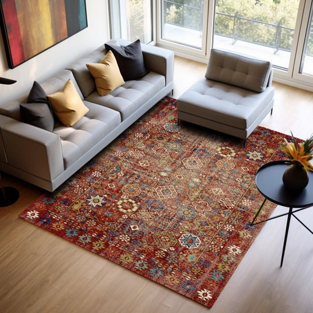 Vintage Bohemian Style Carpets Area Rug Living Room Rugs Indoor Floor ...