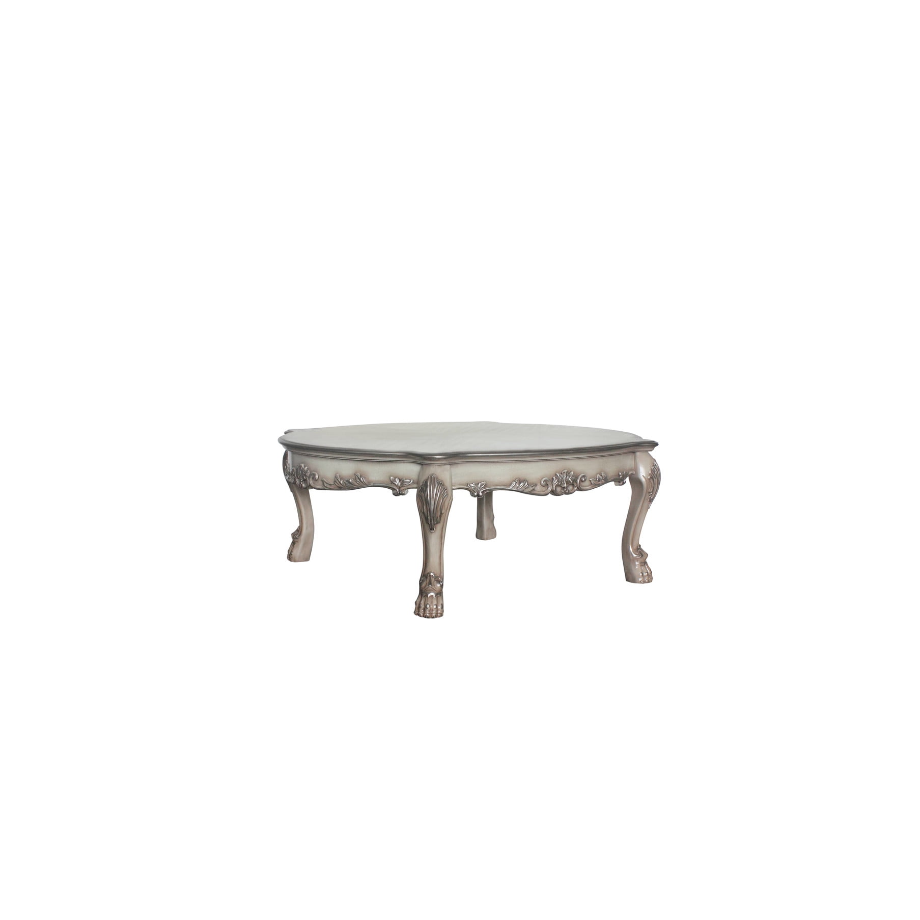 Vintage Bone White Finish Coffee Table - Traditional Style, Wooden ...