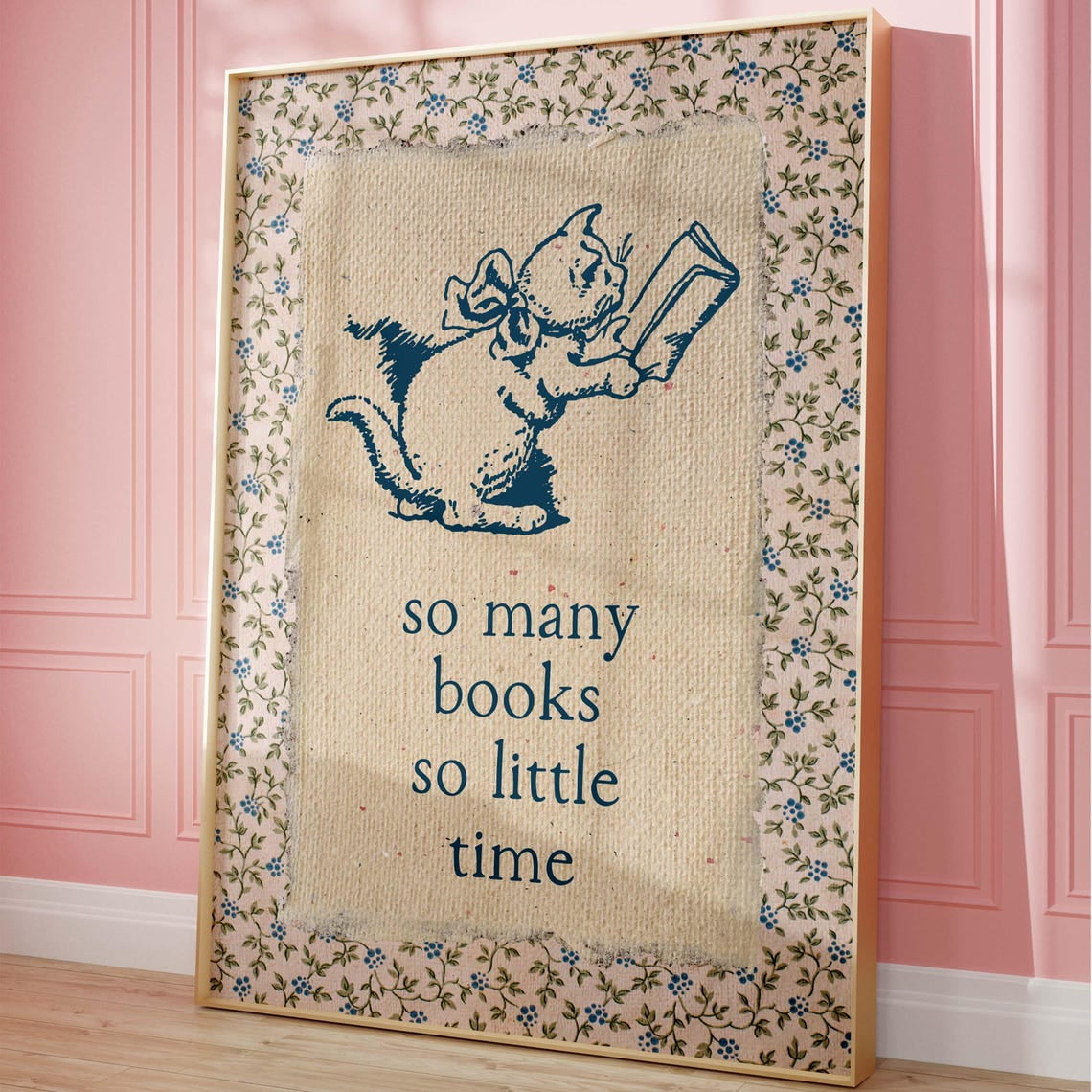 Vintage Book Art, Cute Reading Posters, Classroom Wall Art, So Many ...