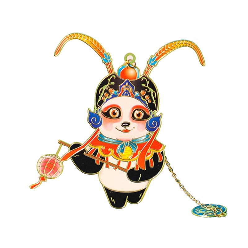 Vintage Bookmarks Cute Cartoon Panda Bookmarks with Chain Metal ...