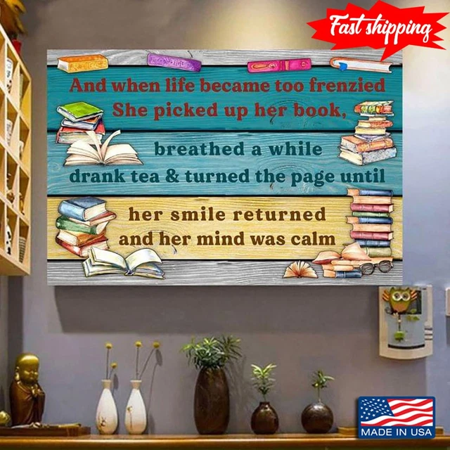 Vintage Books And When Life Became Too Frenzied She Picked Up Her Book ...