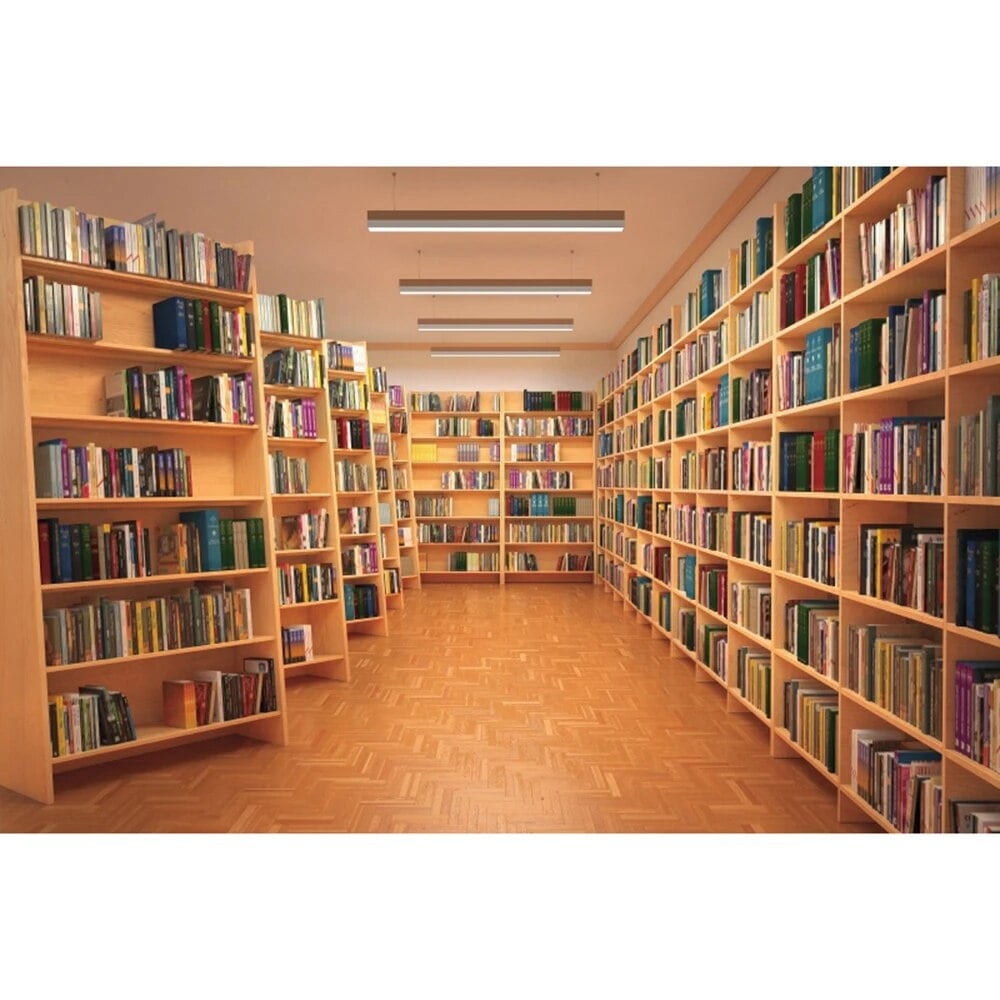 Vintage Bookshelf Backdrop Library Books Interior Photography ...