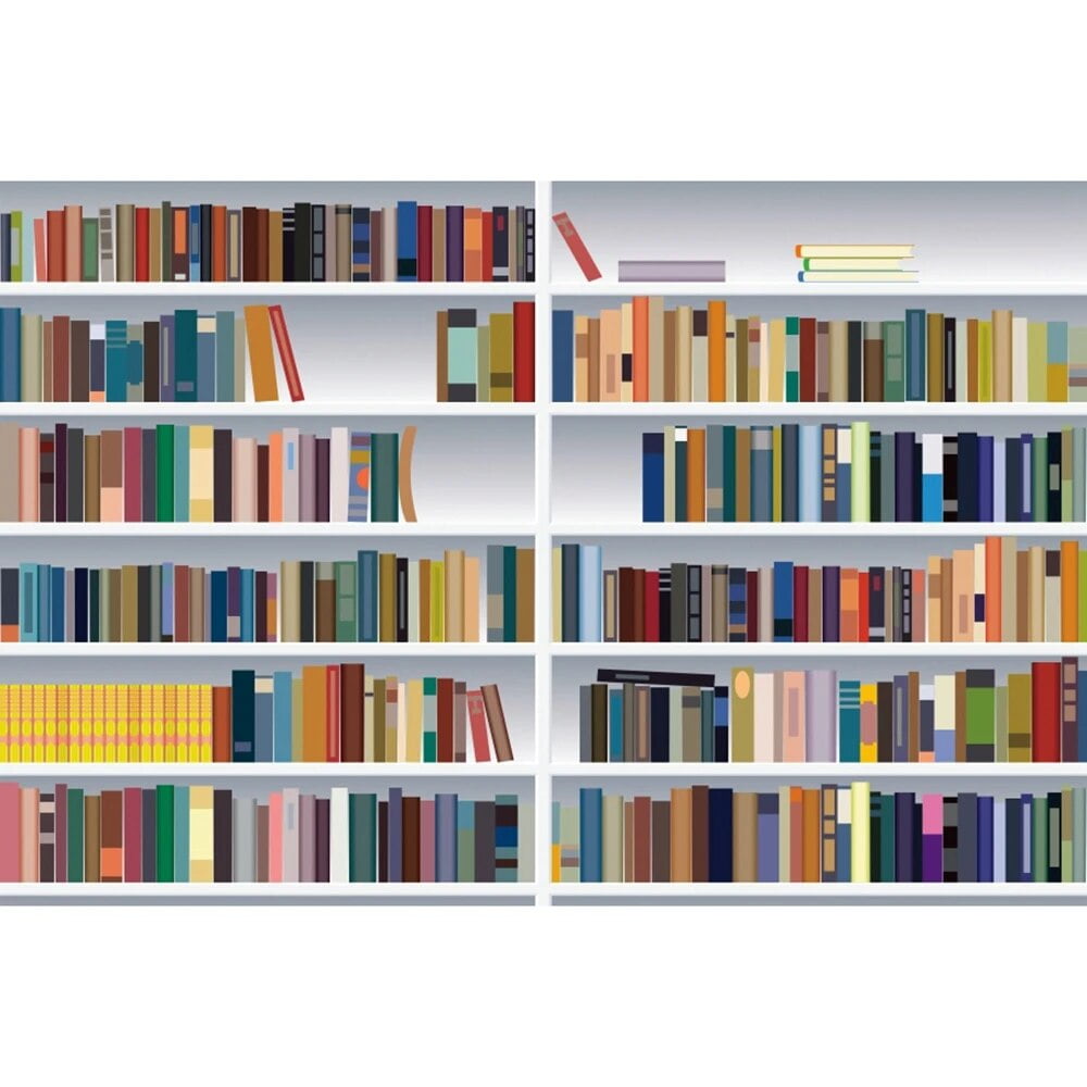 Vintage Bookshelf Backdrop Library Books Interior Photography ...