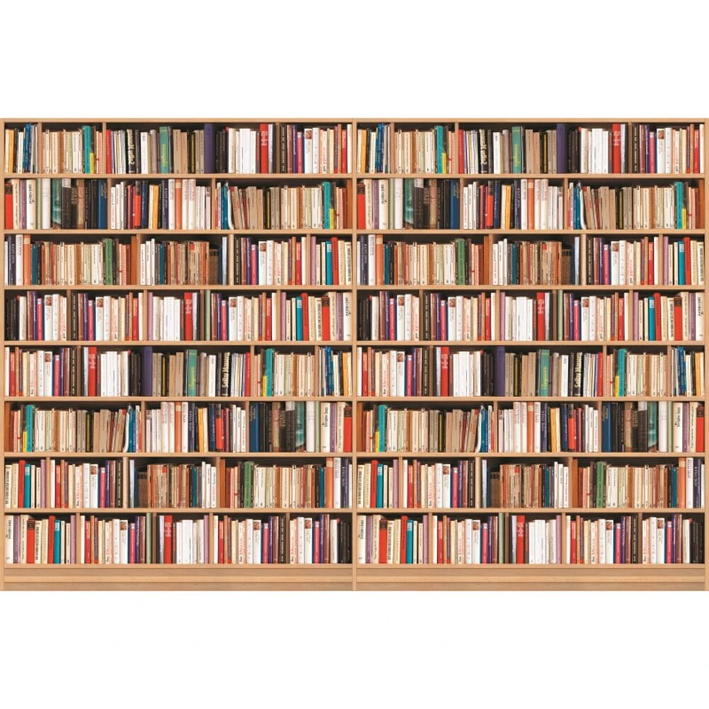 Vintage Bookshelf Backdrop Library Books Interior Photography ...