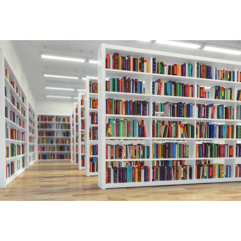 Vintage Bookshelf Backdrop Library Books Interior Photography ...