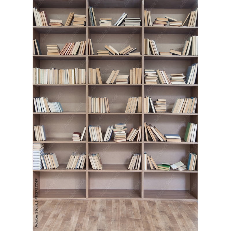 Vintage Bookshelf Book Library Photography Backdrops Portrait Photo ...