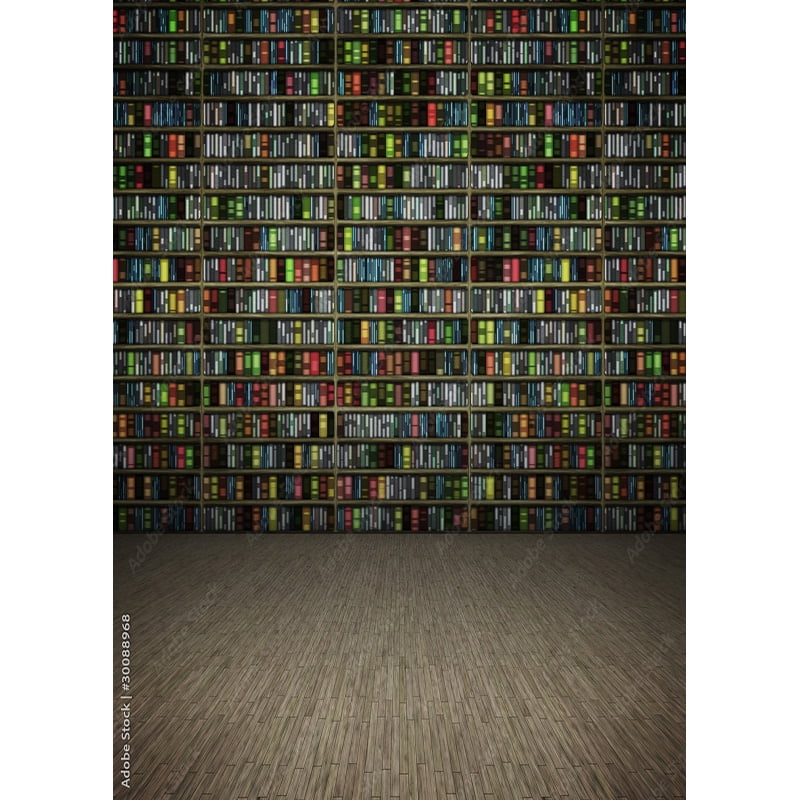 Vintage Bookshelf Book Library Photography Backdrops Portrait Photo ...